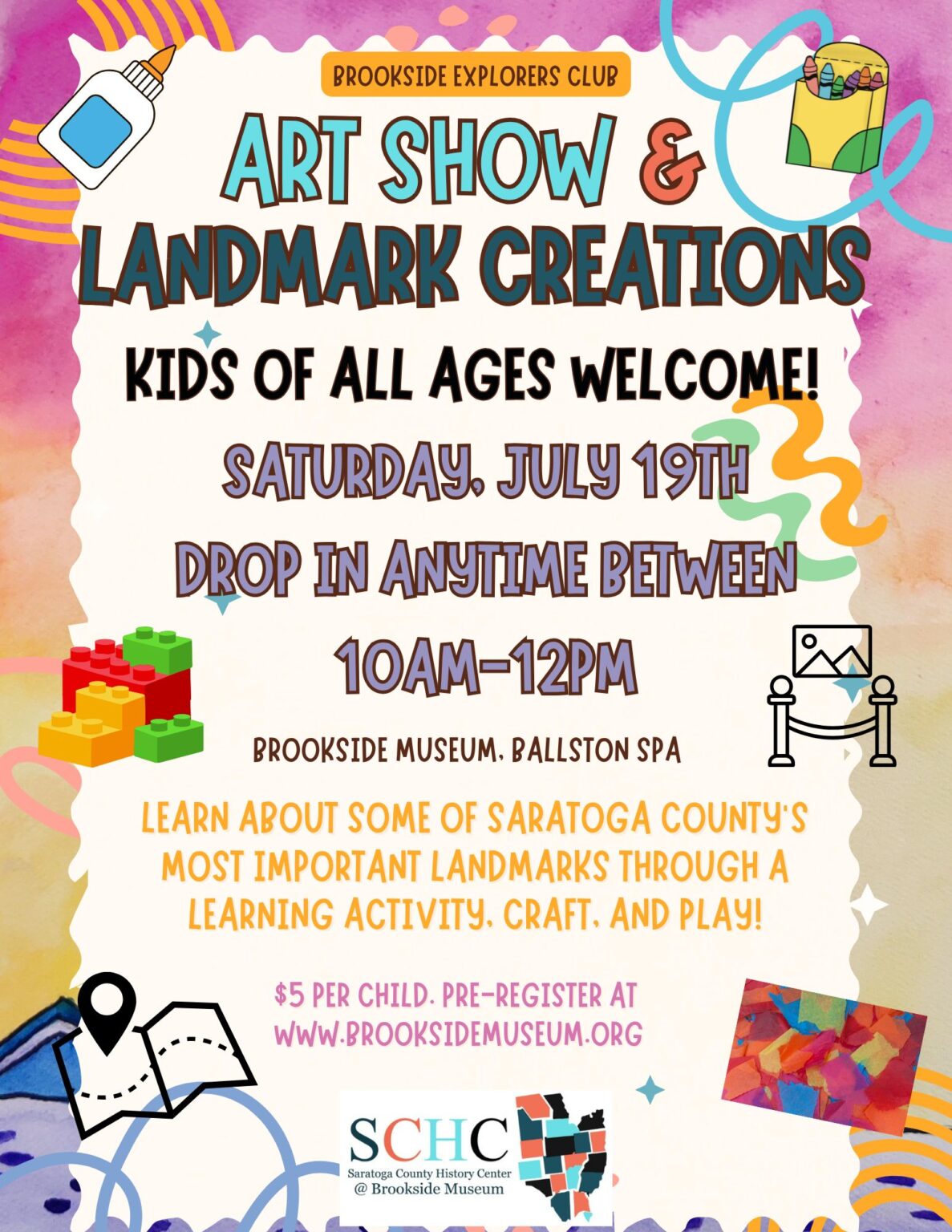 Brookside Explorers Club: Art Show & Landmark Creations - Saratoga ...